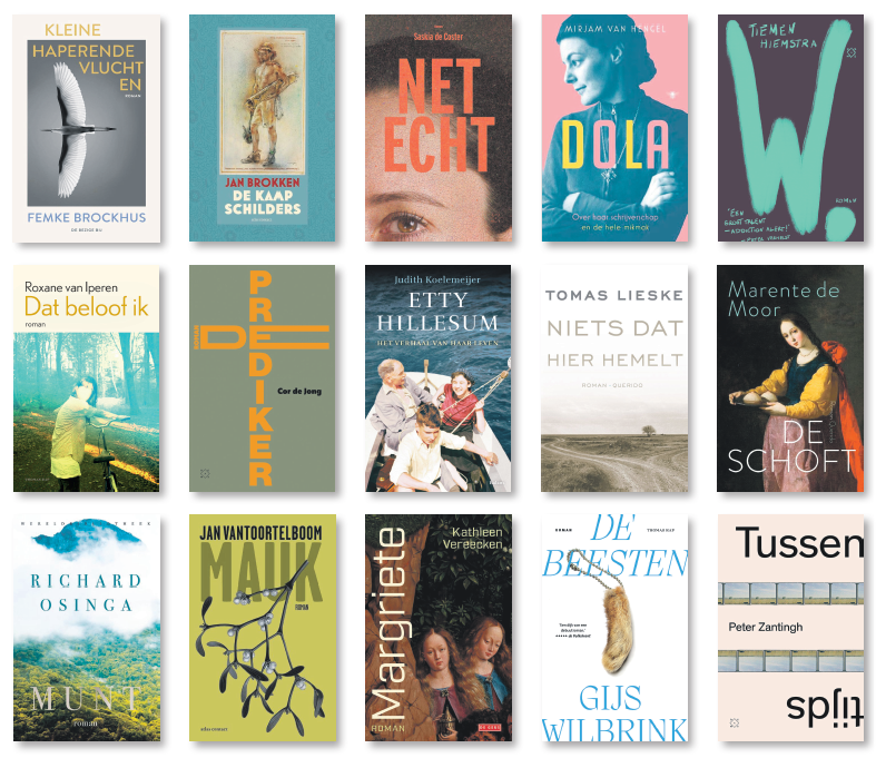 de lage landen Deze vijftien boeken maken kans op de Boekenbon Literatuurprijs 2023 - de lage landen